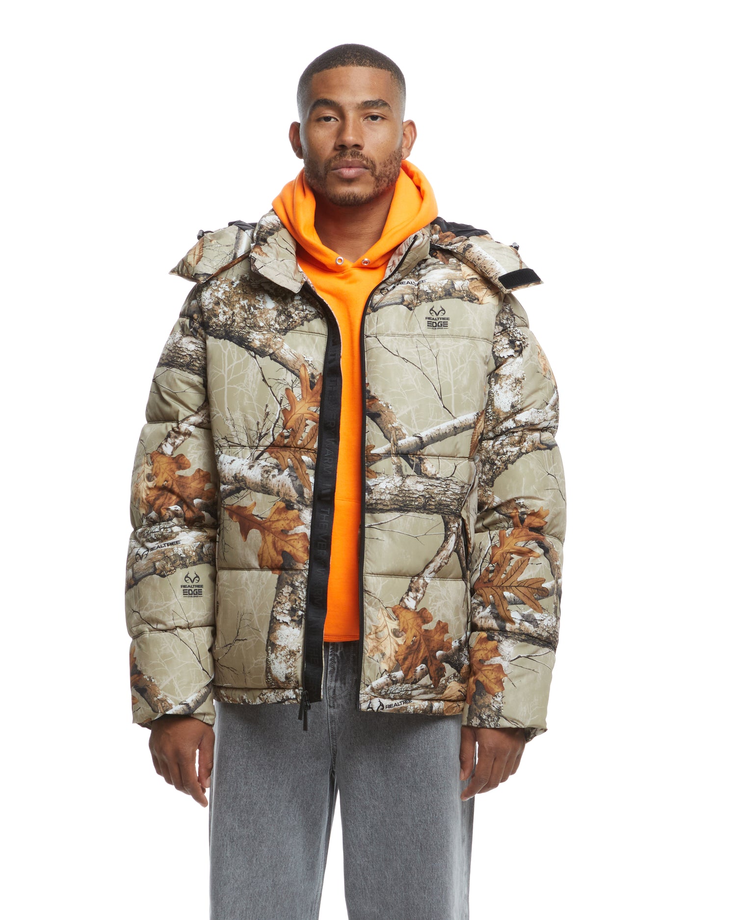 Realtree EDGE® Hooded Puffer - Desert Camo