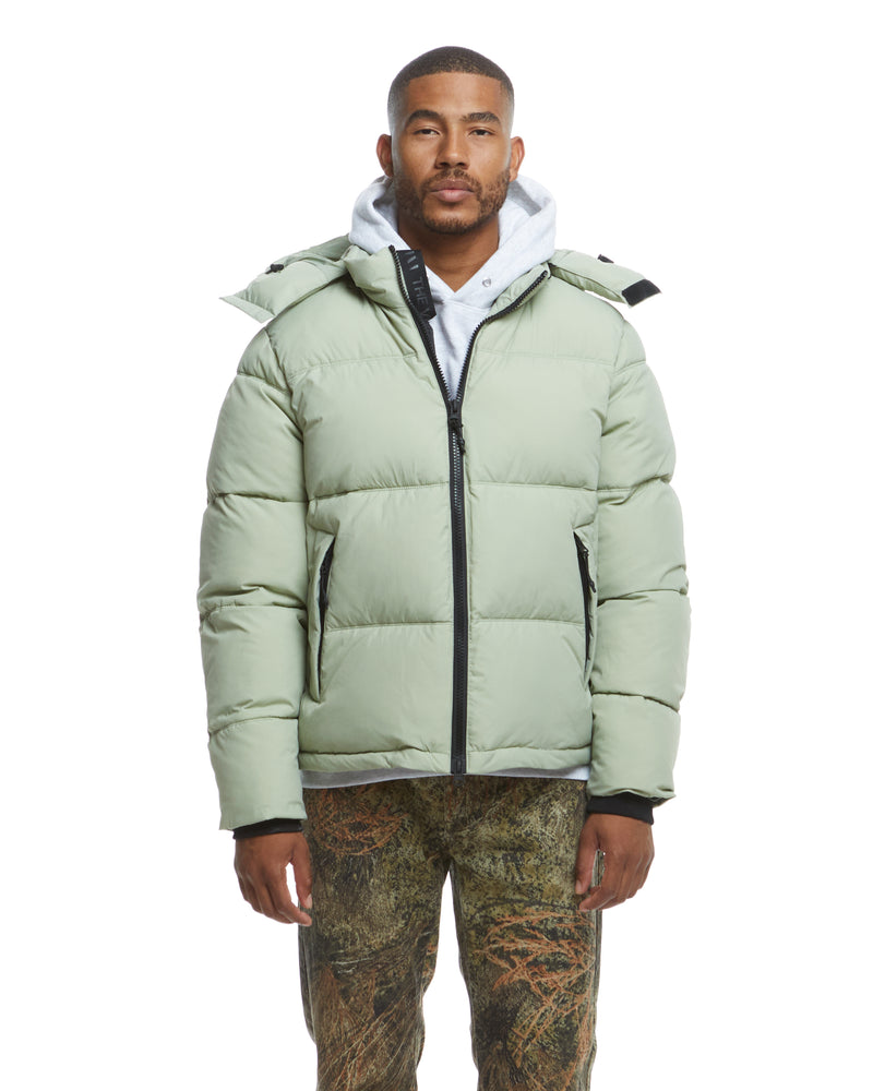 Hooded Puffer - Sage