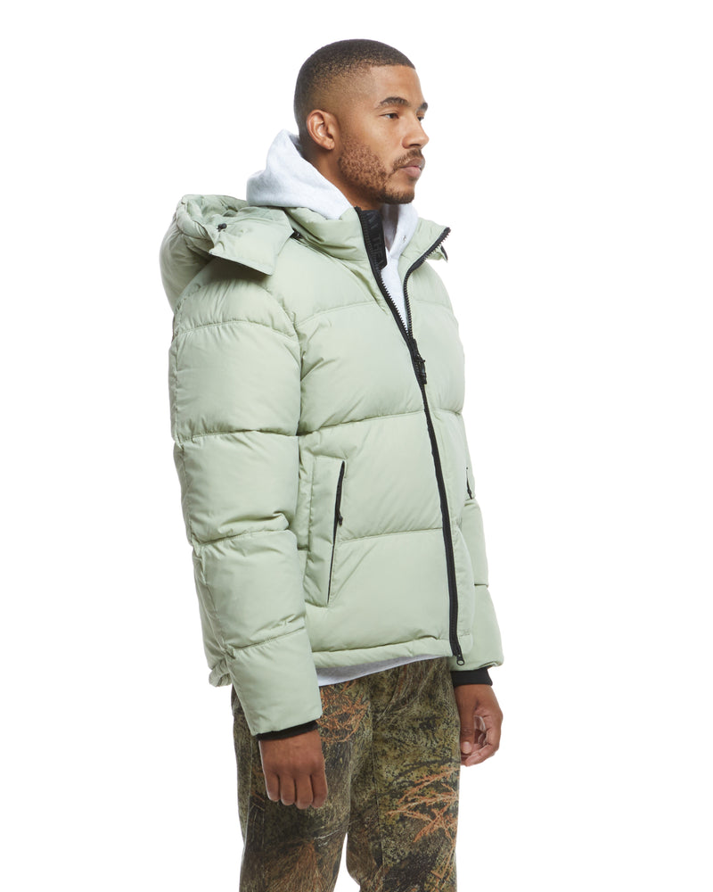 Hooded Puffer - Sage
